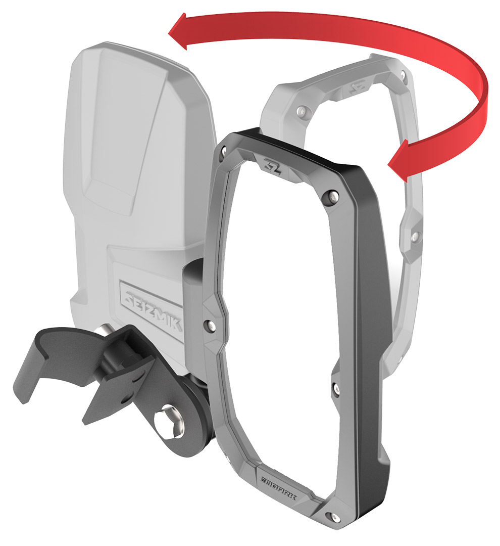 Seizmik Embark Side View Mirror with ABS Body & Bezel – 1.75″ Round Tu ...